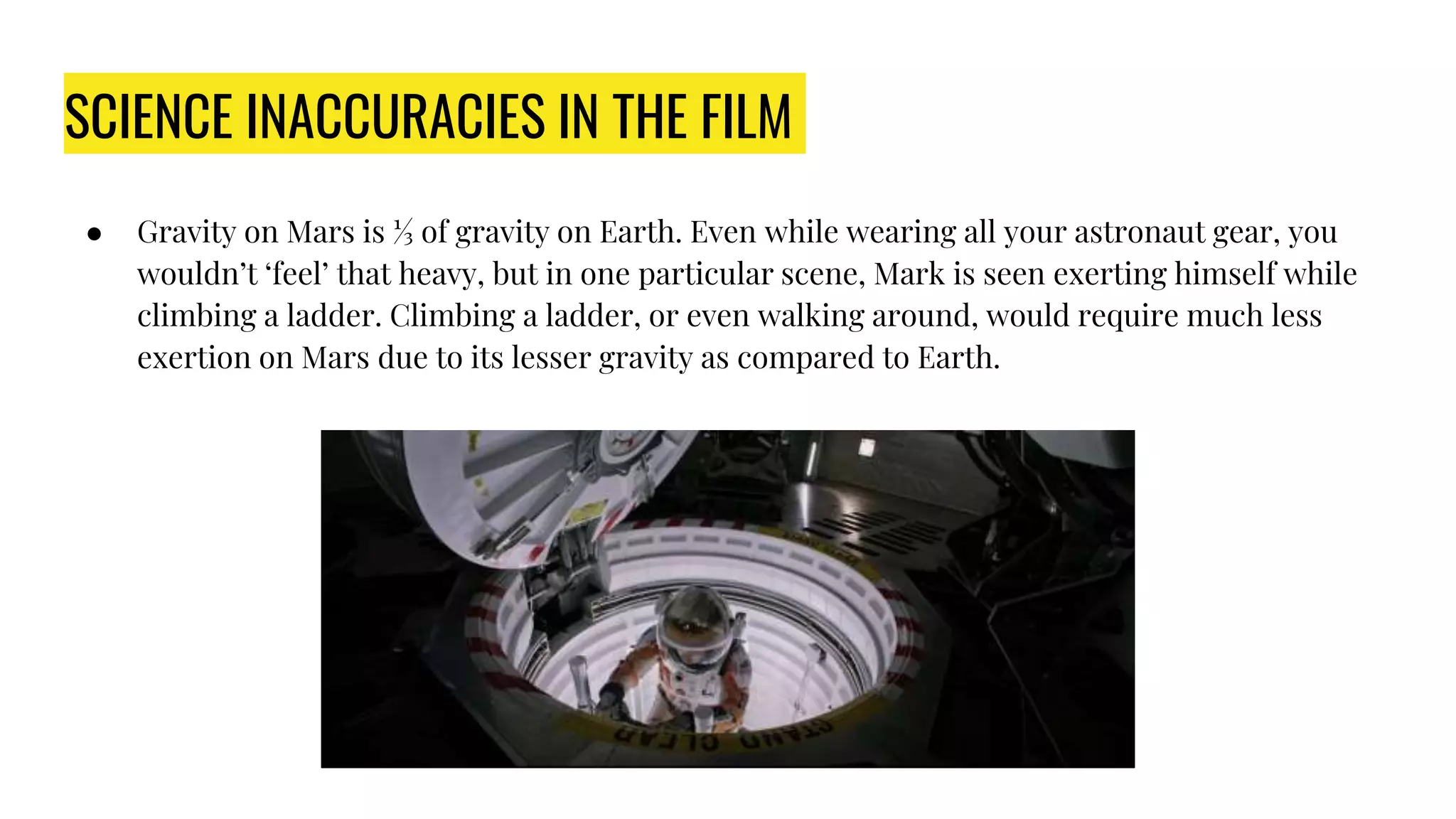 THE SCIENCE BEHIND THE MARTIAN.pptx