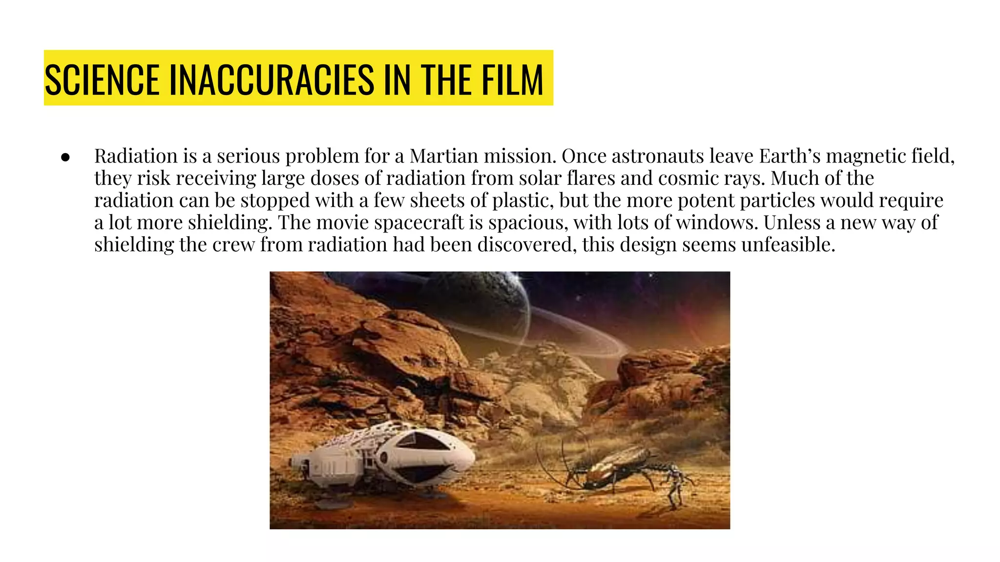THE SCIENCE BEHIND THE MARTIAN.pptx