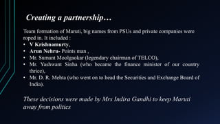 The maruti story | PPTX