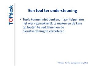Haal Meer Uit TOPdesk Enterprise | PDF | Computer Software and Applications | Computing