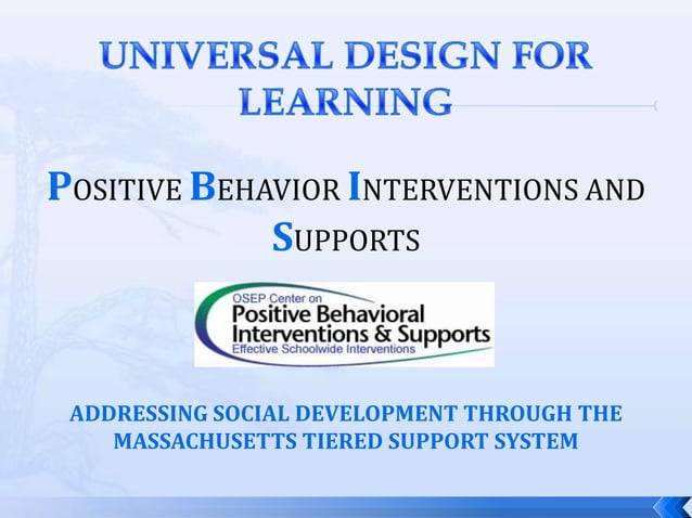 Positive Behavioral Interventions and Supports (PBIS), Cases from the ...