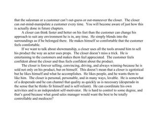The Master Closer | DOCX | Sales | Business
