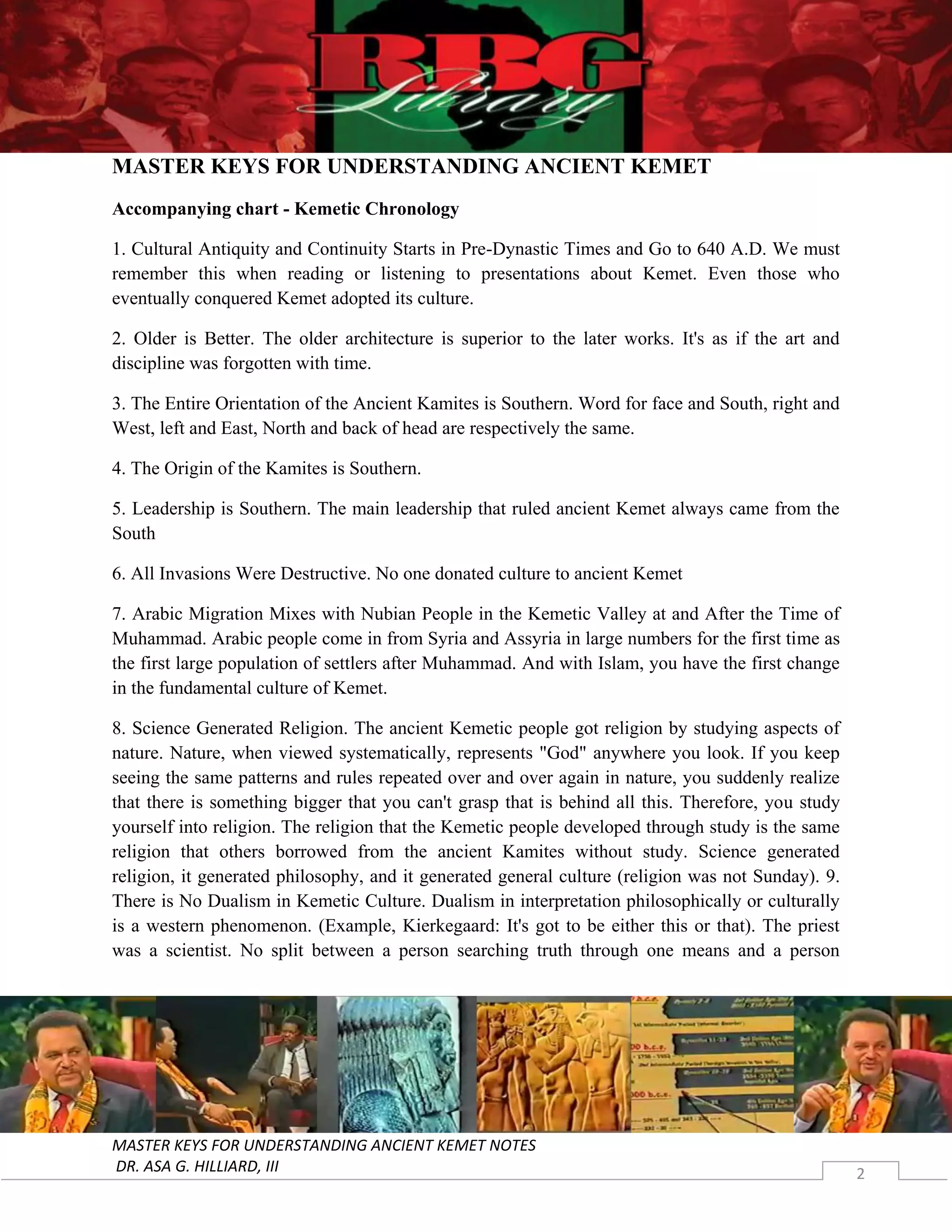 The Master Keys to the Study of Ancient Kemet- Notes by Nana Baffour ...