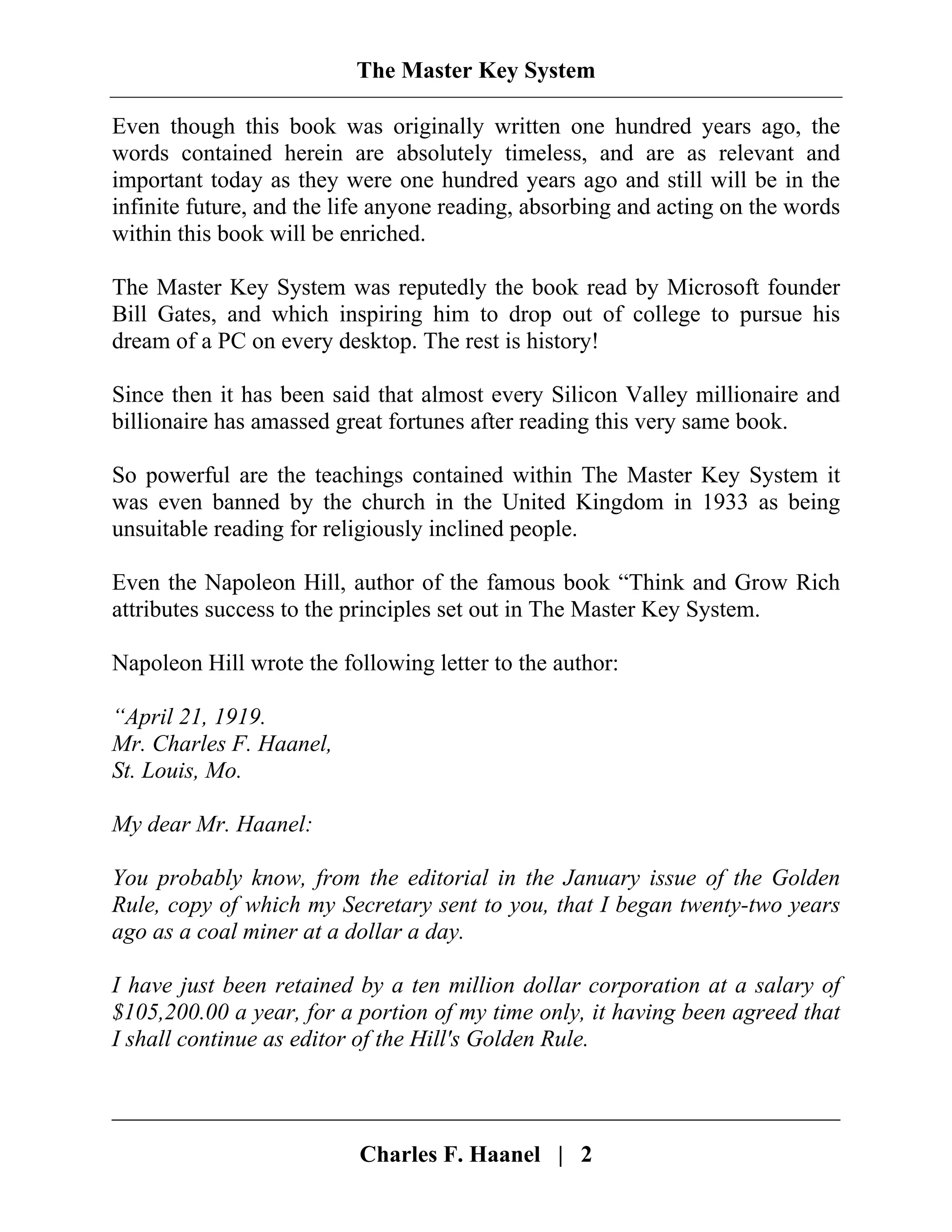 The Master Key System | PDF | Educational Assessment | Education