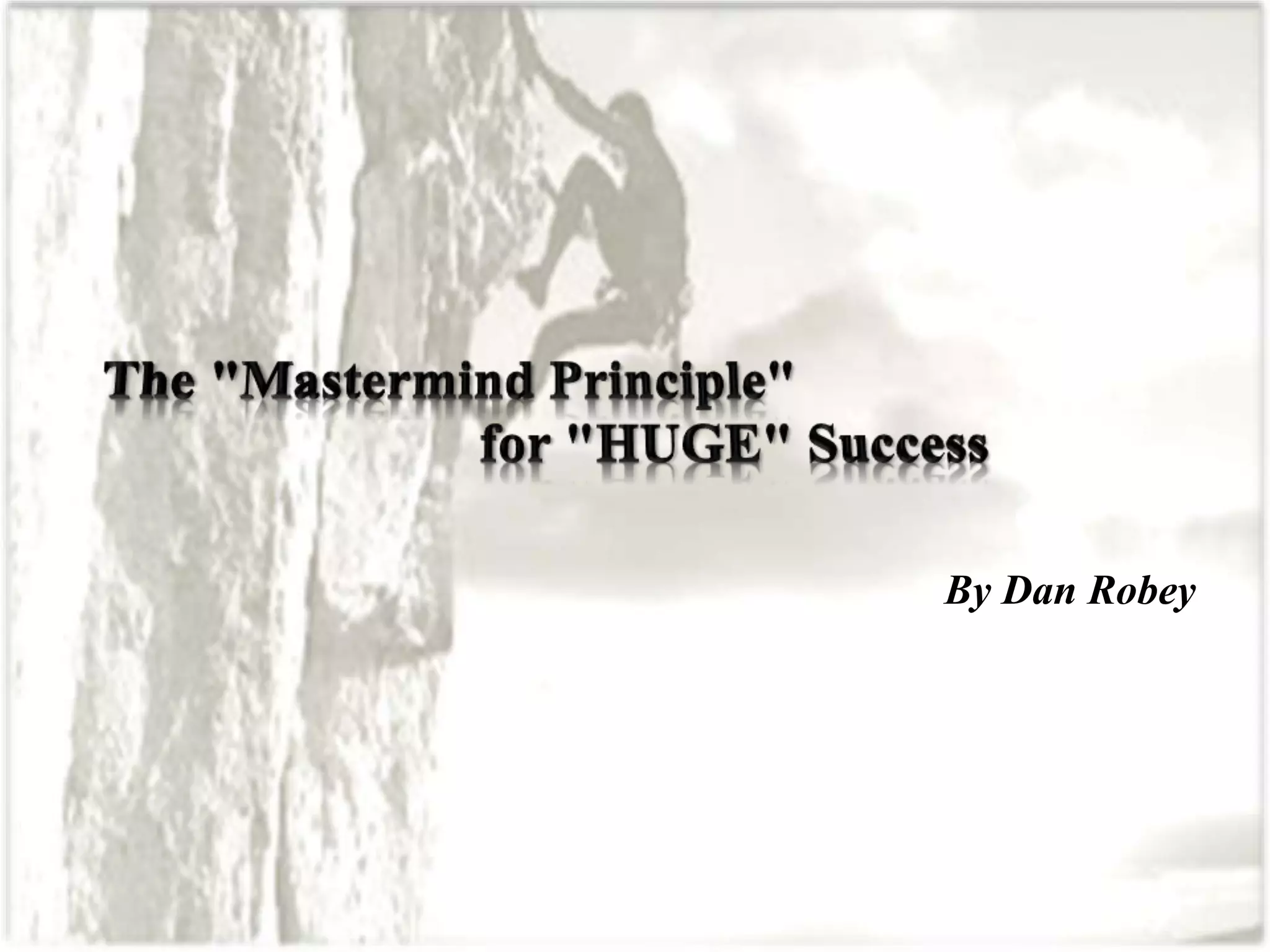 The mastermind principle for huge success | PPT