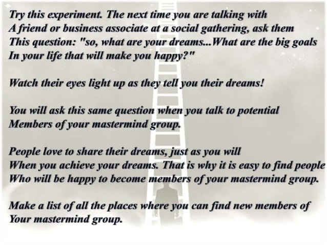 The mastermind principle for huge success | PPT