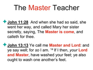 The master, the mind, the motive, the method | PPTX