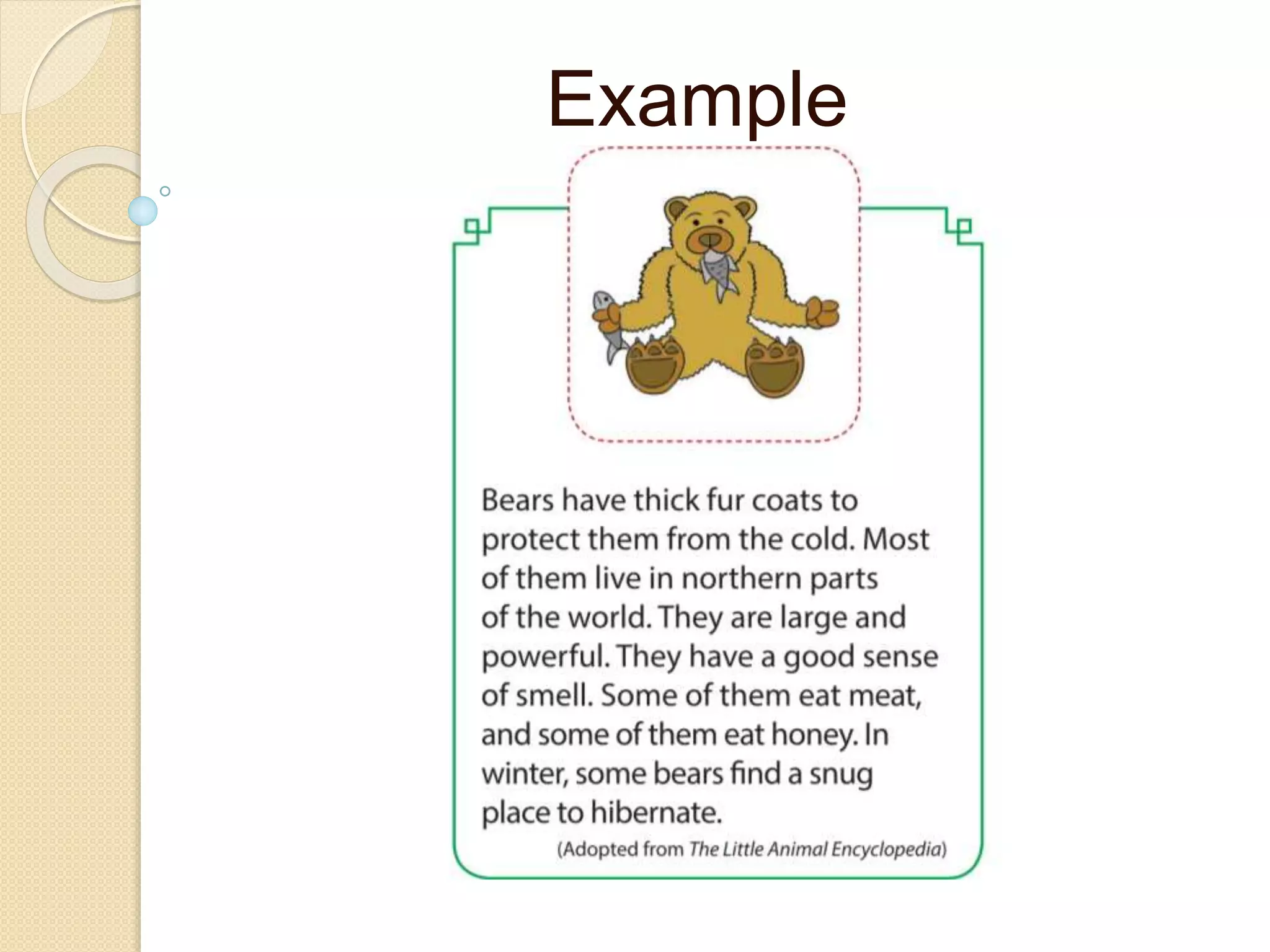 The material of descriptive text | PPTX