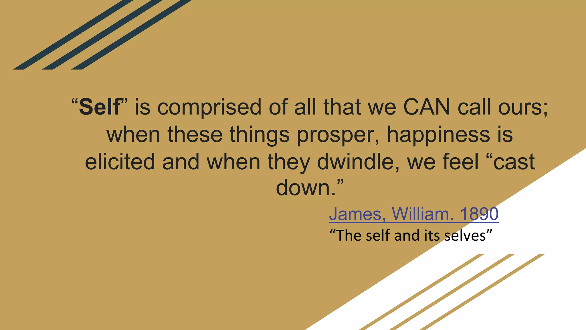 Understanding the Self | Unpacking the Self | The material self | PPTX