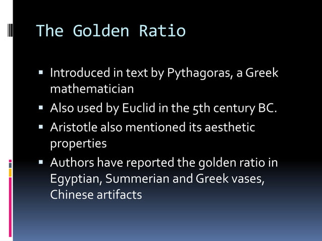 The math behind beauty | PPT