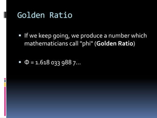 The math behind beauty | PPT