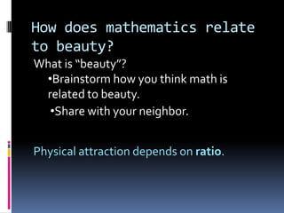 The math behind beauty | PPT