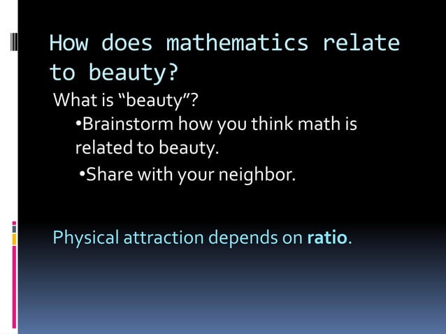 The math behind beauty | PPT