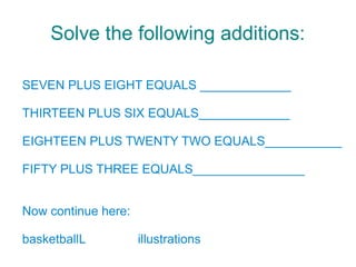 The mathematical operations | ODP | Homework and Study | Education
