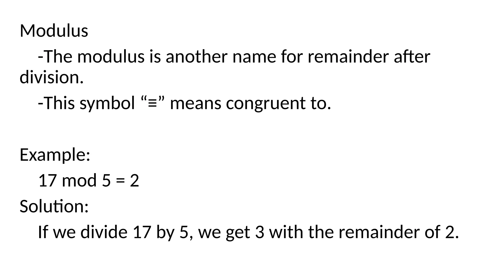 THE MATHEMATICAL SYSTEM Modular Arithmetic | PPTX