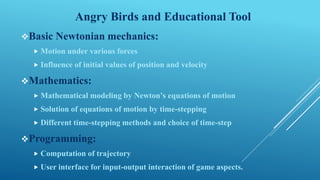 The Mathematics of Angry Birds | PPTX
