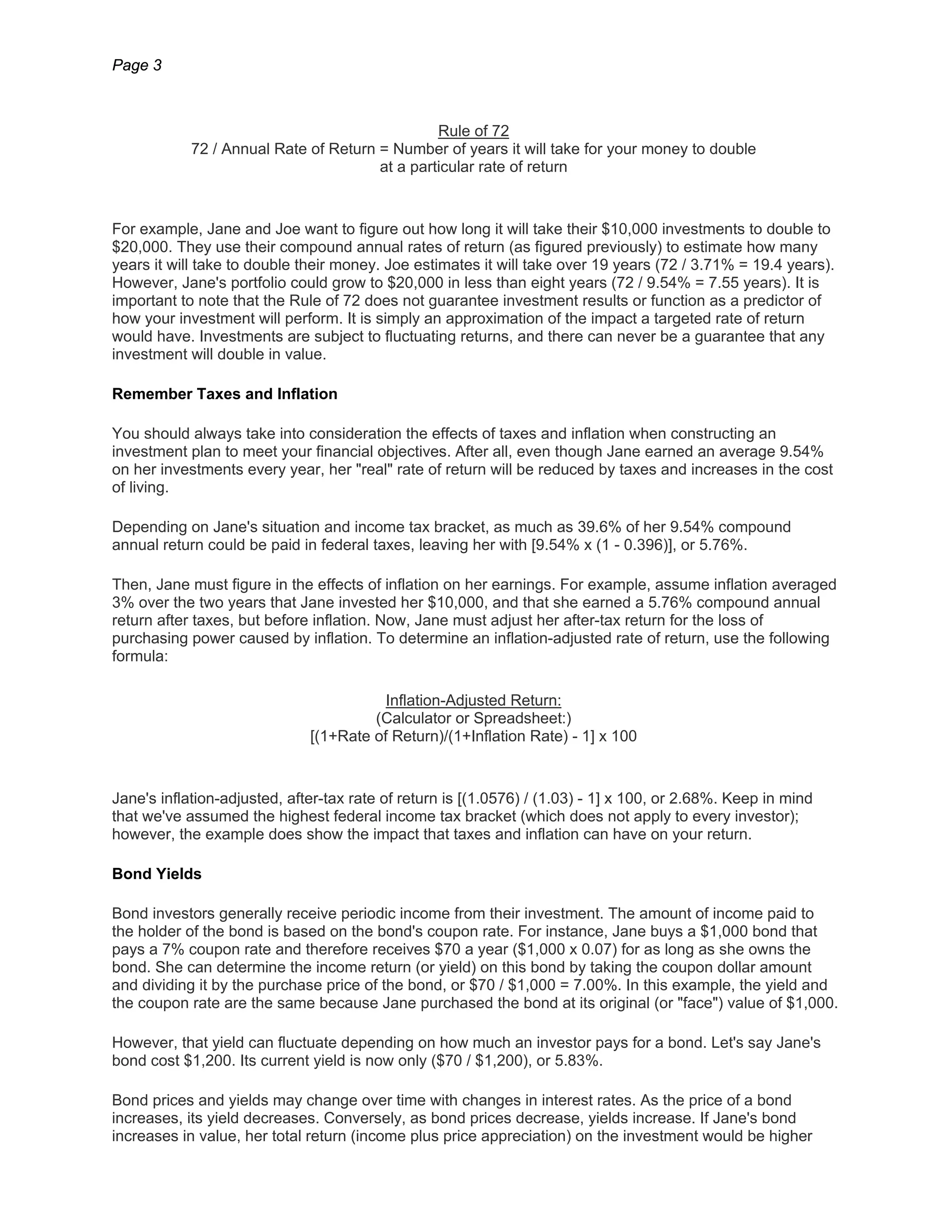 The mathematics of investing | PDF