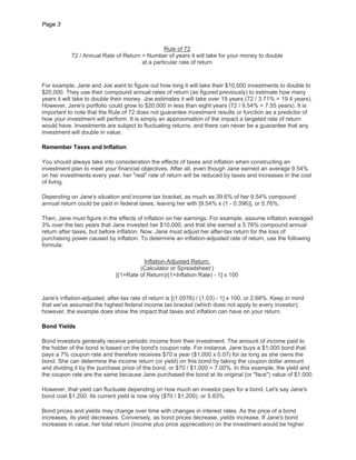 The mathematics of investing | PDF