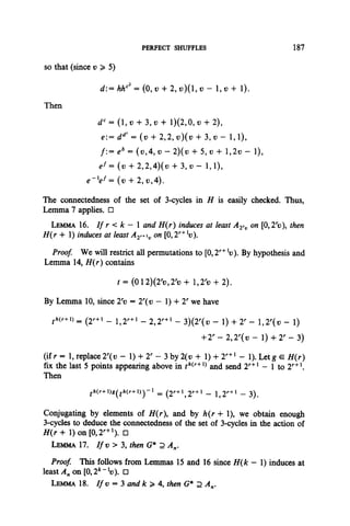 The mathematics of perfect shuffles,perci diaconis, r,l,graham,william ...