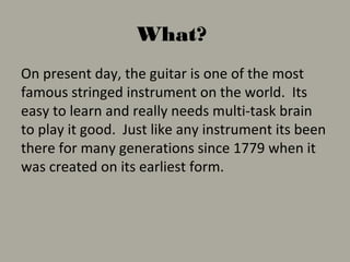 The math of the guitar | PPT