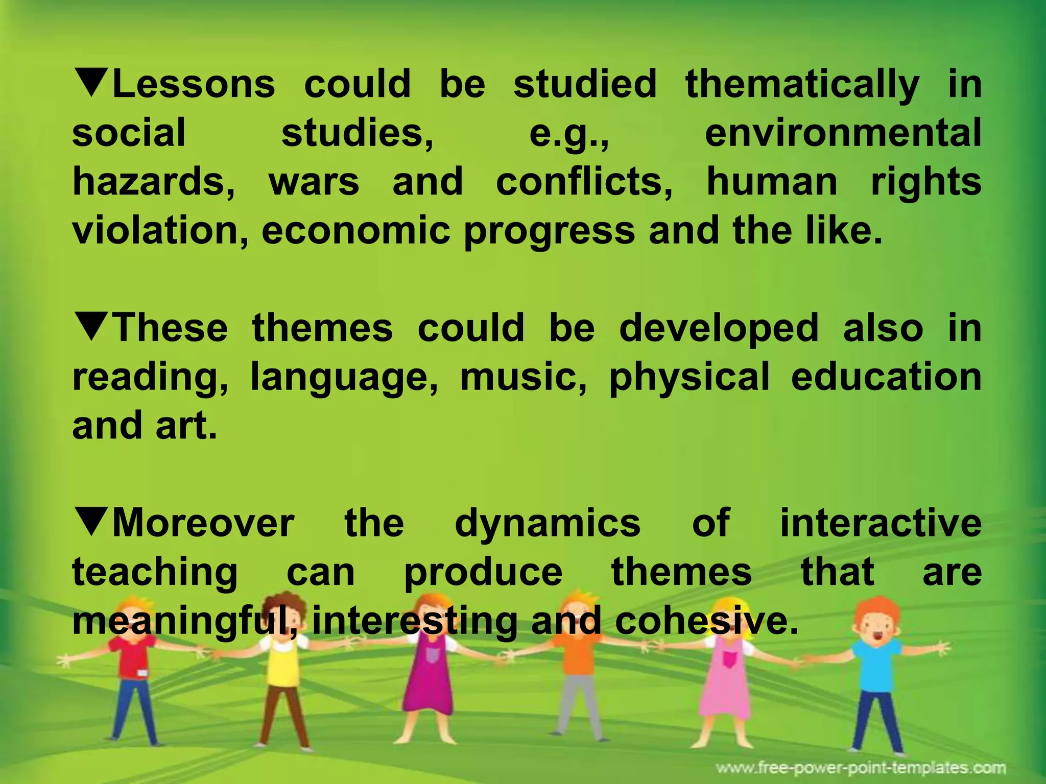 Thematic teaching | PPTX