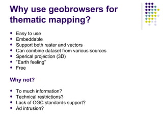 Using geobrowsers for thematic mapping | PPT