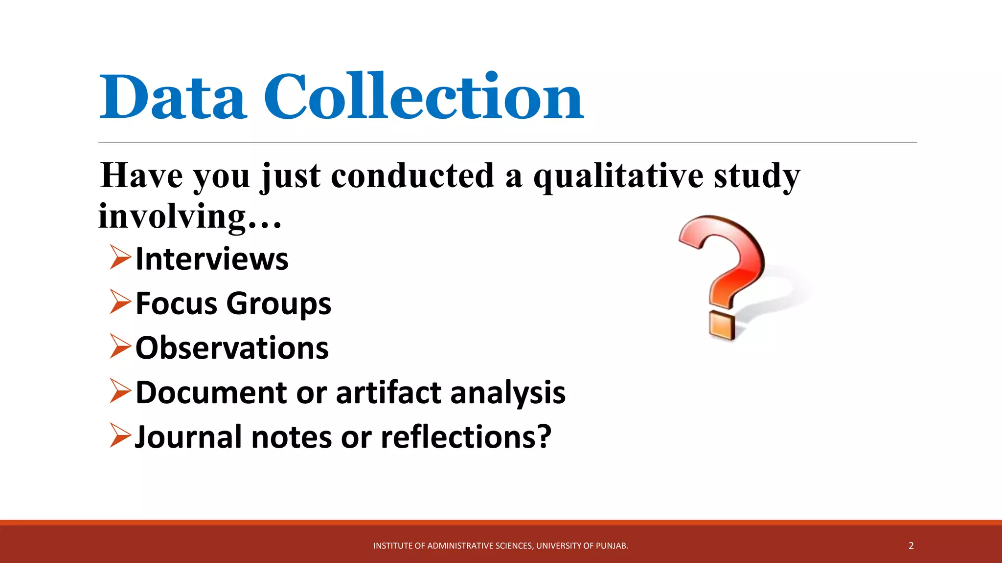Thematic analysis in qualitative research Explained with Example | PPTX
