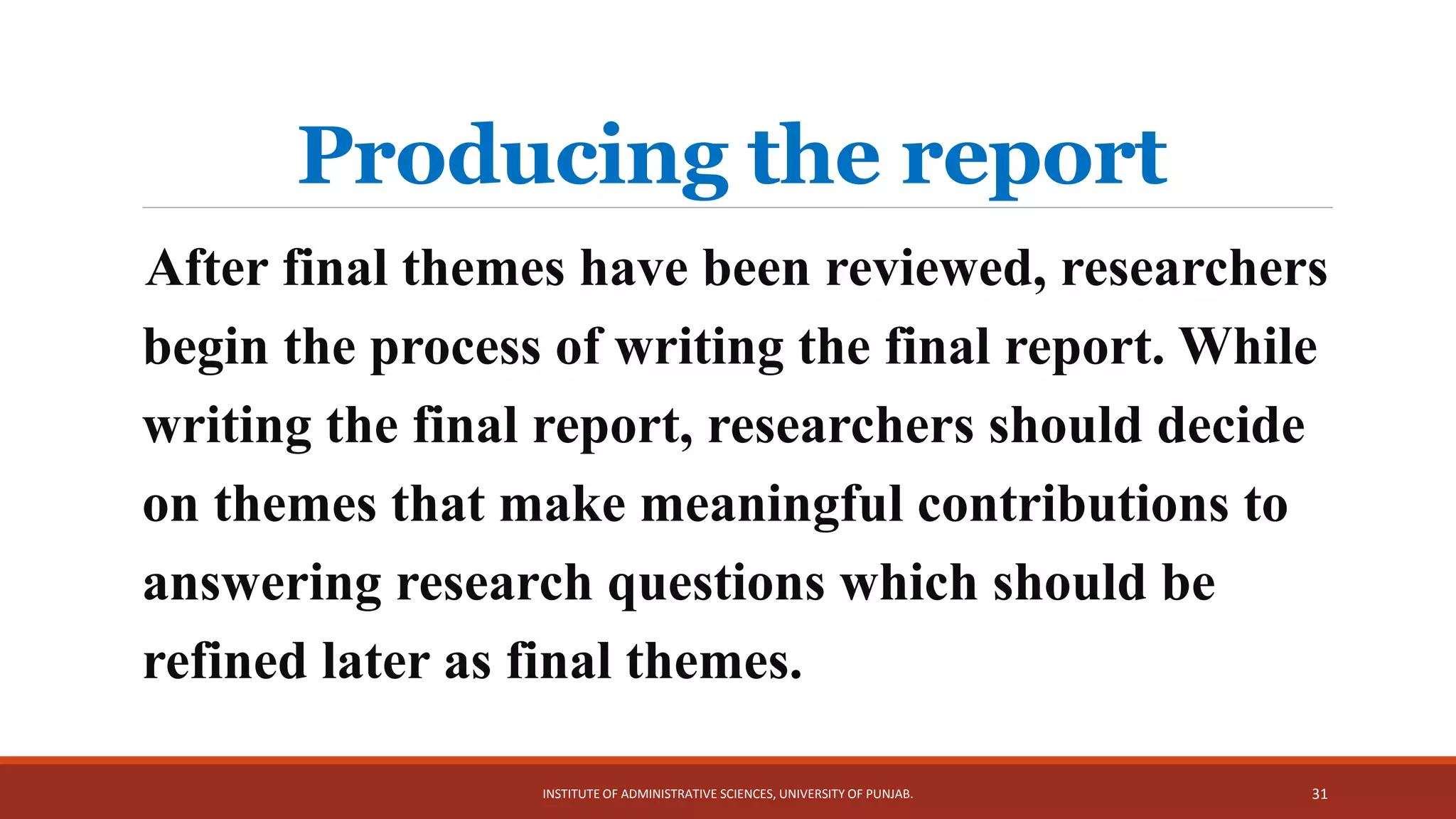 Thematic analysis in qualitative research Explained with Example | PPTX