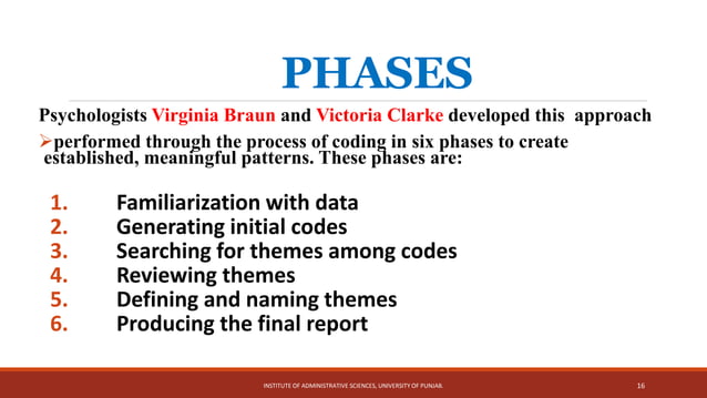 Thematic analysis in qualitative research Explained with Example | PPTX