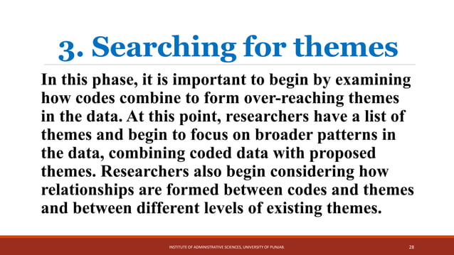 Thematic analysis in qualitative research Explained with Example | PPTX
