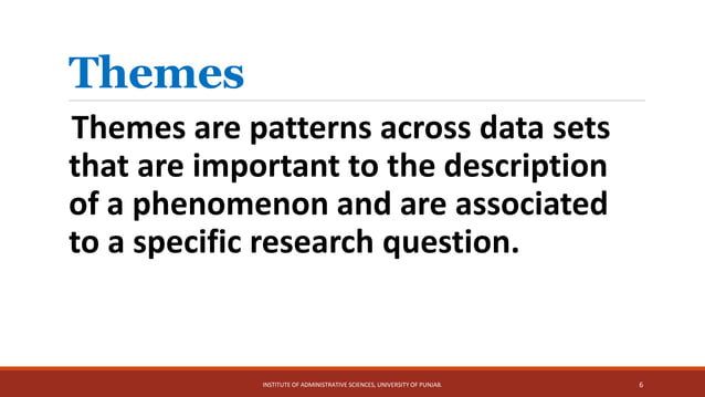 Thematic analysis in qualitative research Explained with Example | PPTX