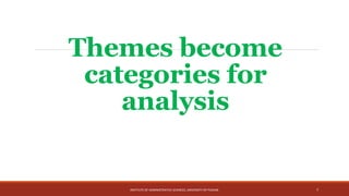 Thematic analysis in qualitative research Explained with Example | PPTX