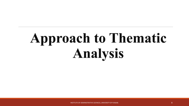 Thematic analysis in qualitative research Explained with Example | PPTX