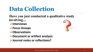 Thematic analysis in qualitative research Explained with Example | PPT