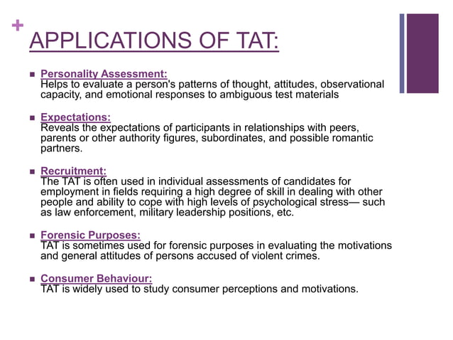 Thematic apperception test | PPTX