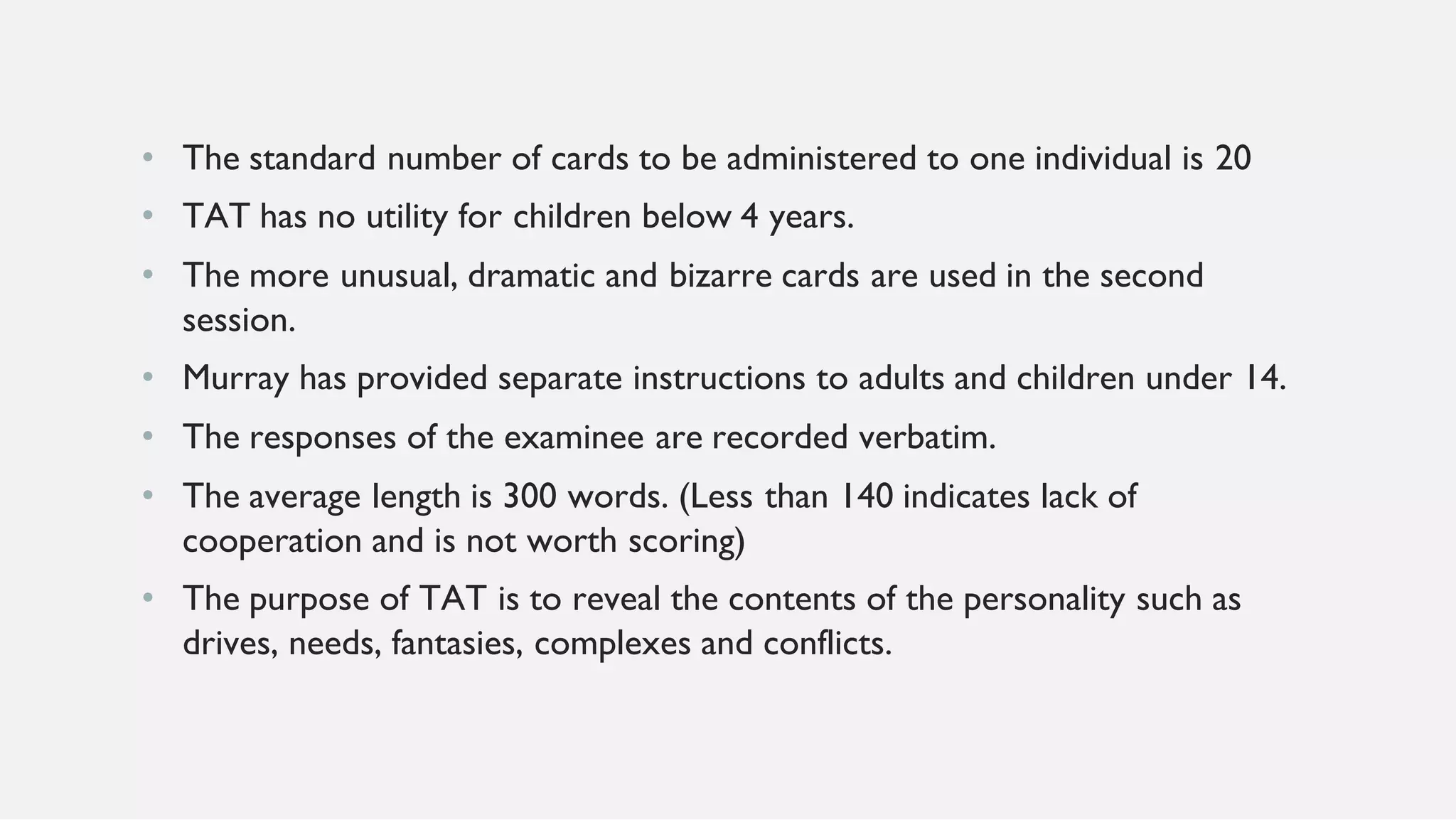 Thematic Apperception Test (TAT) | PDF