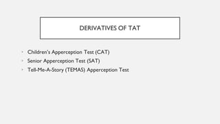 Thematic Apperception Test (TAT) | PDF