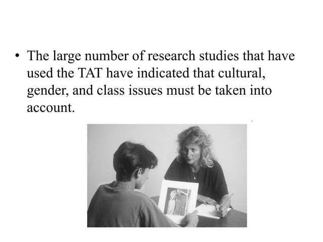 Thematic apperception test (tat) | PPTX