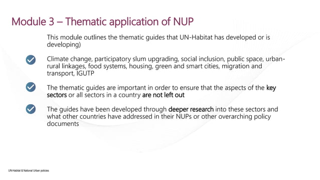 Thematic application of NUP | PPT