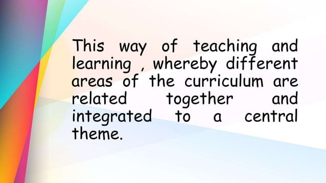 Thematic approach | PPTX