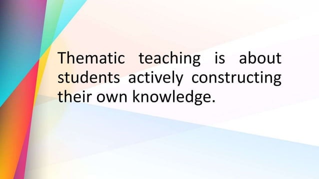 Thematic approach | PPTX