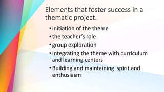 Thematic approach | PPTX