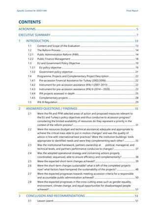 Thematic Evaluation of EU Support to PAR and PFM under IPA I and IPA II ...