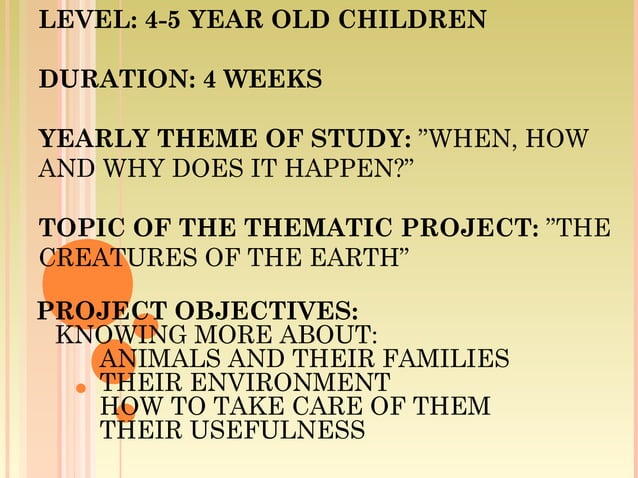 Thematic project method | PPT