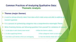 Thematic Qualitative Data Analysis By IGS.ppt