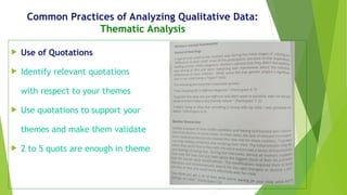 Thematic Qualitative Data Analysis By IGS.ppt