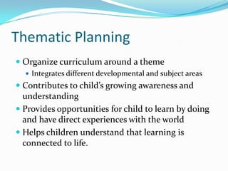 Thematic teaching | PPTX