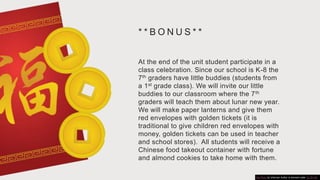 Thematic unit lunar new year | PPTX