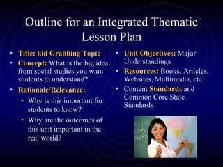 Thematic Unit Requirements | PPT
