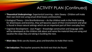 A Thematic Unit on Birds For Early Childhood | PPTX